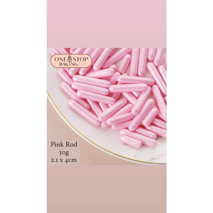 Jual Sprinkle Pink Rod ((30Gr) | Shopee Indonesia