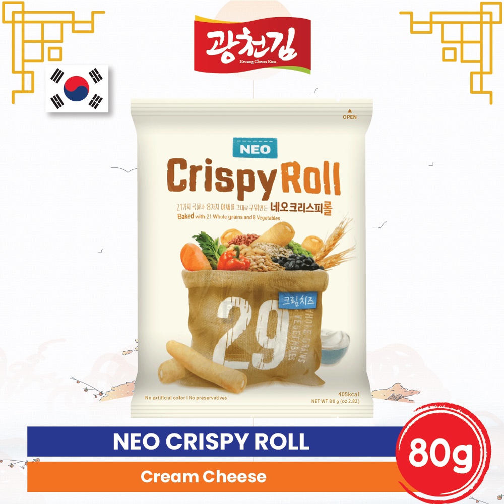 Jual KC. Neo Crispy Roll Cream Cheese 80gr - Korea Healthy Snack ...
