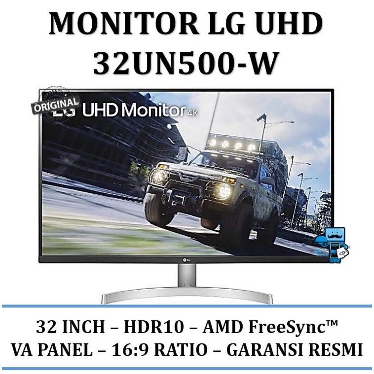 Jual Monitor LG 32UN500-W UHD 4K 32" HDR Monitor | Shopee Indonesia