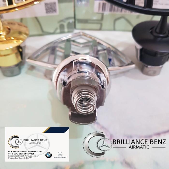 Jual LOGO BINTANG KAP MESIN MERCEDES BENZ ORIGINAL / EMBLEM HOOD STAR ...