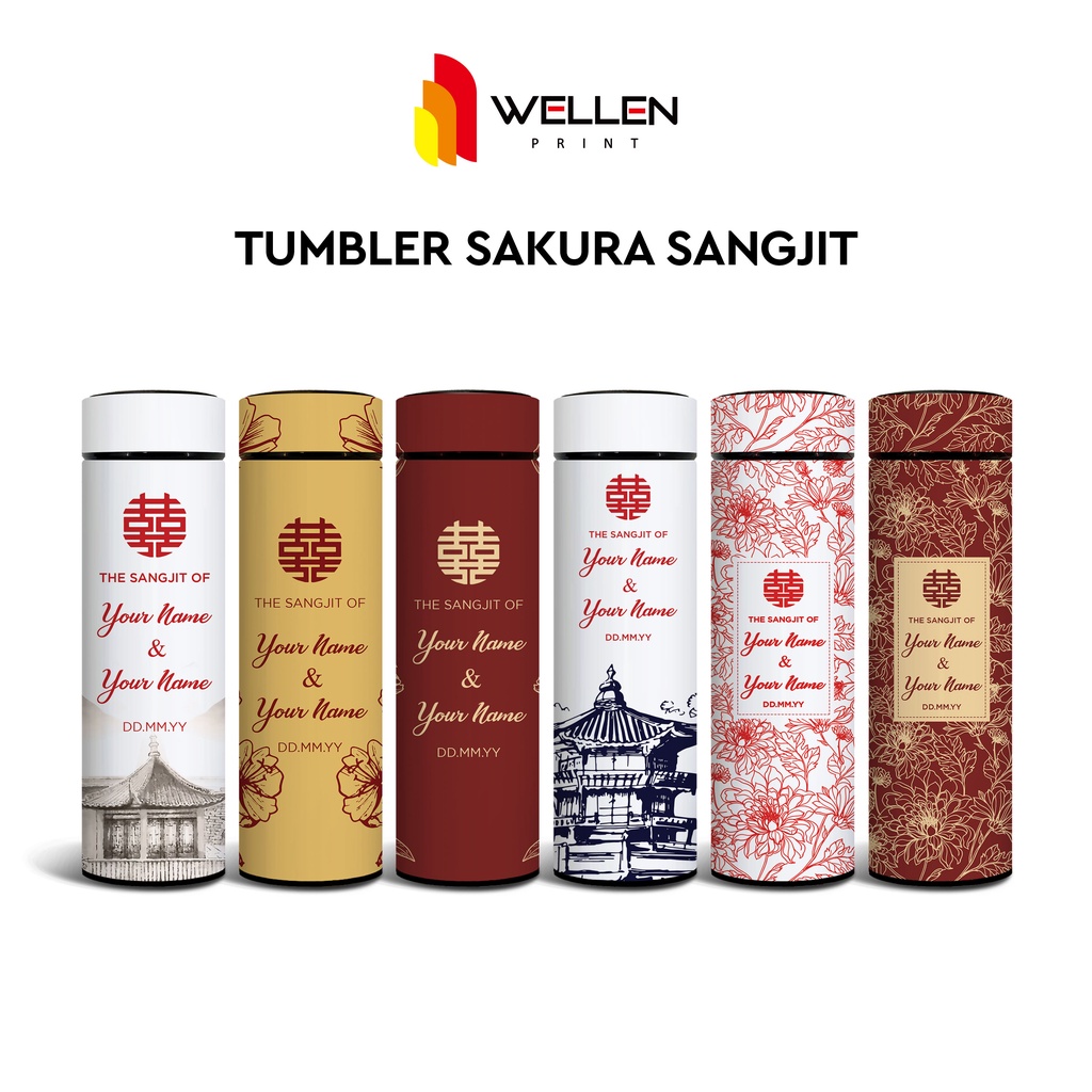 Jual WELLEN PRINT - Tumbler sakura sangjit print custom nama / souvenir ...