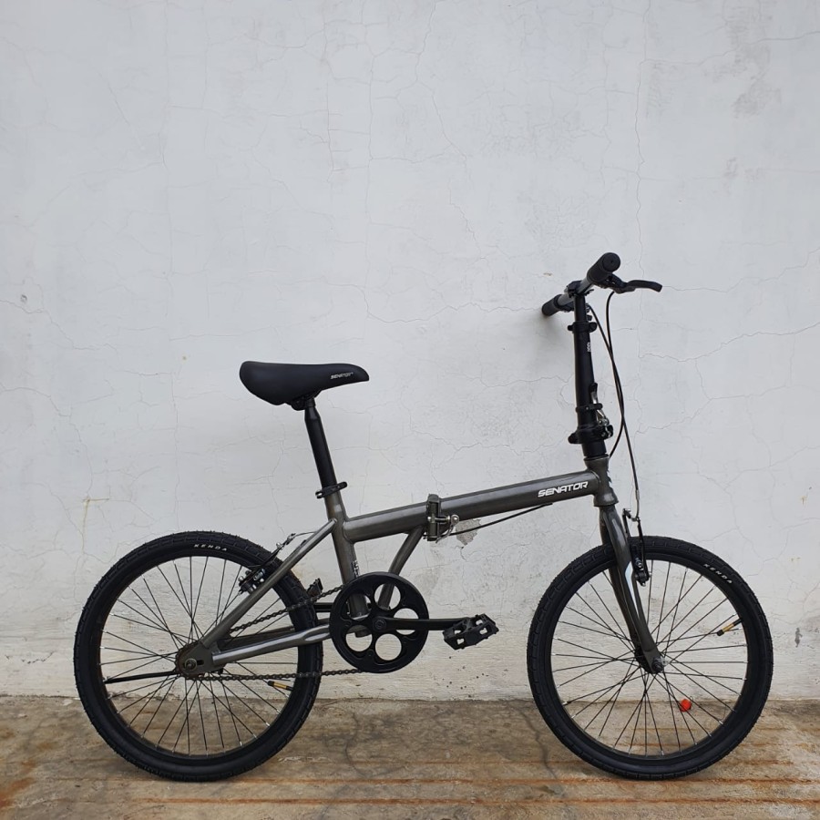 Jual Sepeda Lipat 20 INCH Senator FOLDING BIKE - 1 SPEED | Shopee Indonesia