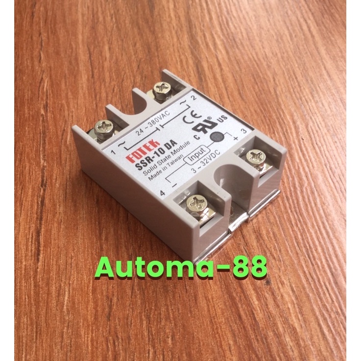 Jual FOTEK SSR-10DA Made in Taiwan 10A Solid State Relay DC-AC SSR10DA SSR-10-DA | Shopee Indonesia