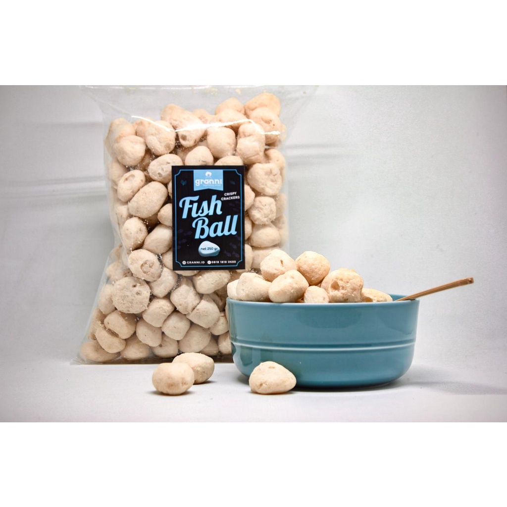 Jual FISH BALL | Kerupuk Bola Ikan @ 250g | Shopee Indonesia
