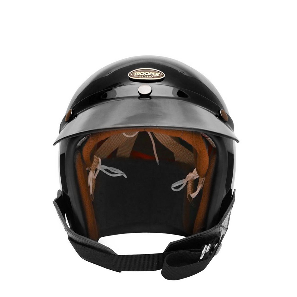 Jual Trooper Custom - Rooster helm slim - Black glossy | Shopee Indonesia