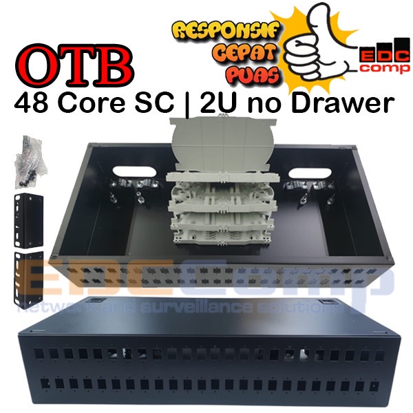 Jual Fiber Optic OTB 48 Core SC | 2U no Drawer ODF OTB 48 Core Kosong | Shopee Indonesia