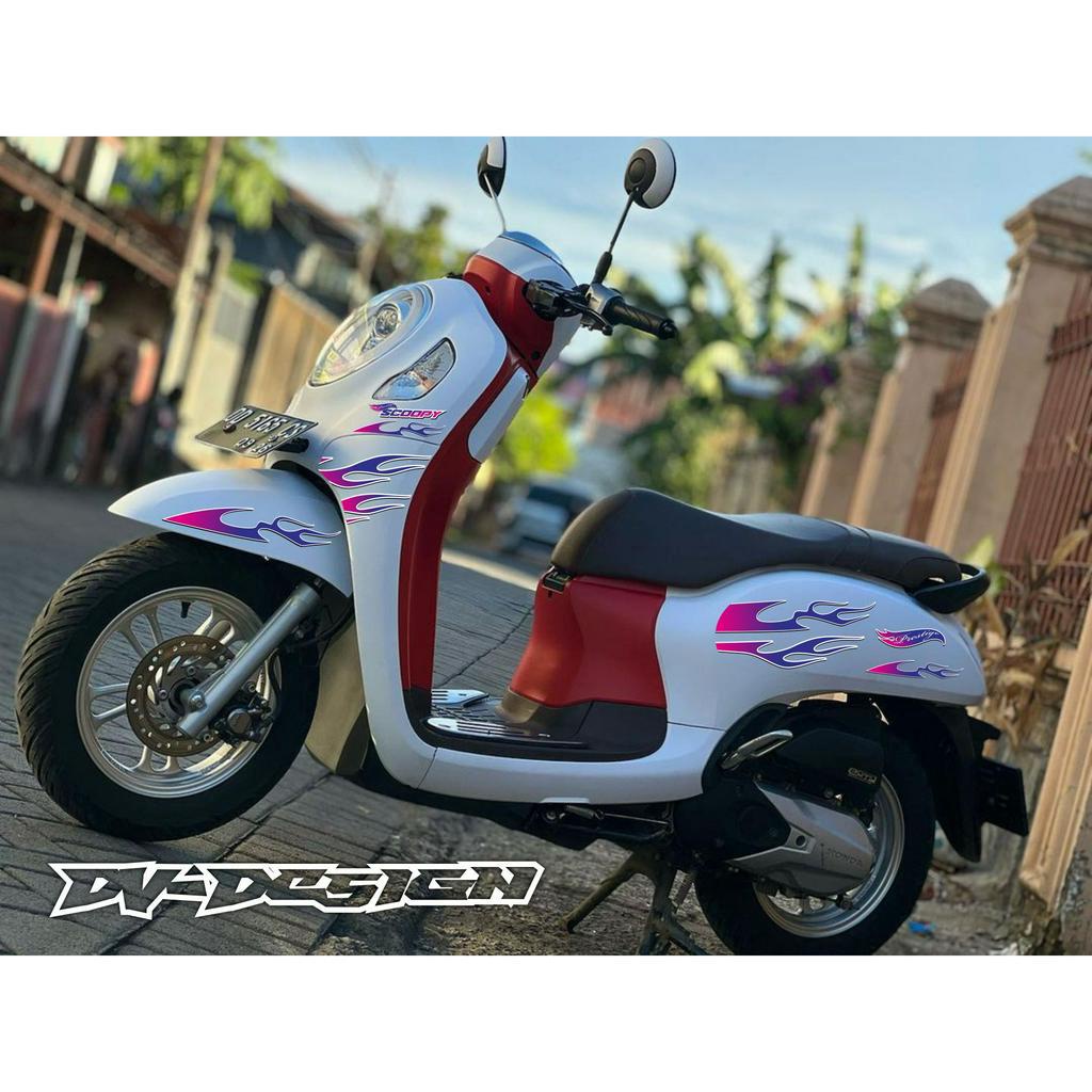 Jual Stiker Transparan Viral Scoopy New 2021 Striping Scoopy Prestige ...