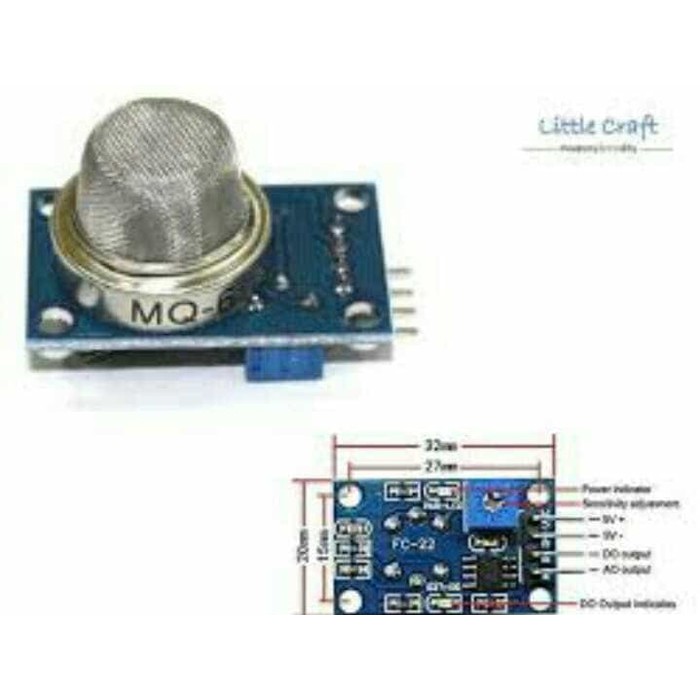 Jual MQ-6 MQ6 Sensor LPG ( liquefied petroleum gas ) , butane , propane ...