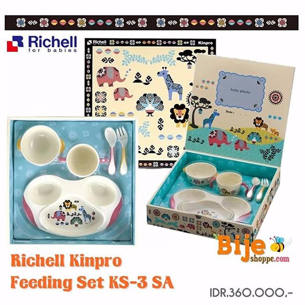 Jual Richell Kinpro Feeding Set KS-3SA | Shopee Indonesia