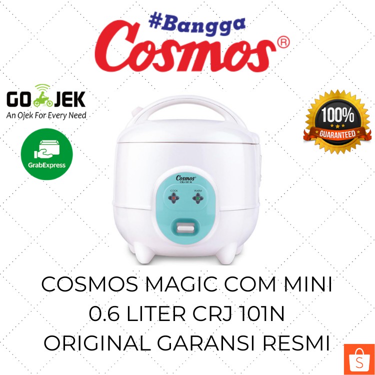 Jual Cosmos Rice Cooker Mini 0.6 Liter 3in1 CRJ 101N / Mejikom Kecil ...