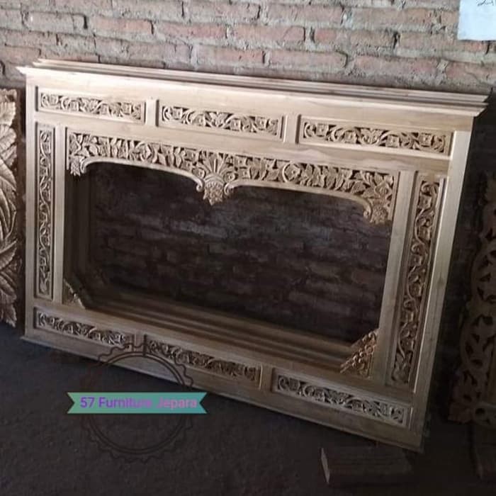 Jual Krepyak ukir Jepara - cermin tembok/ figura kayu jati mentahan ...