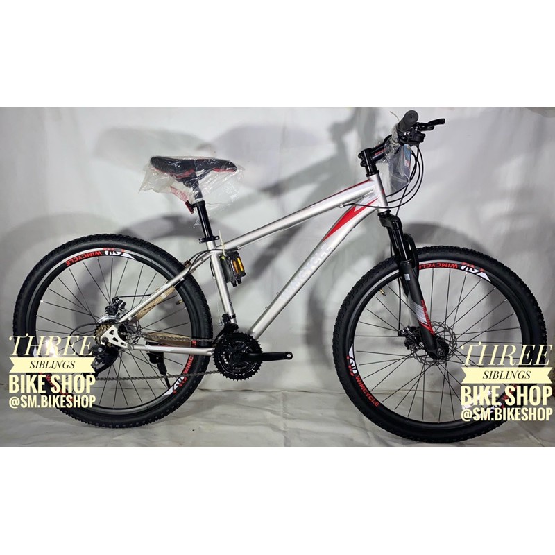 Jual SEPEDA GUNUNG MTB WINCYCLE FALCON 27.5 INCH GREY, 24 SPEED, FORK ...