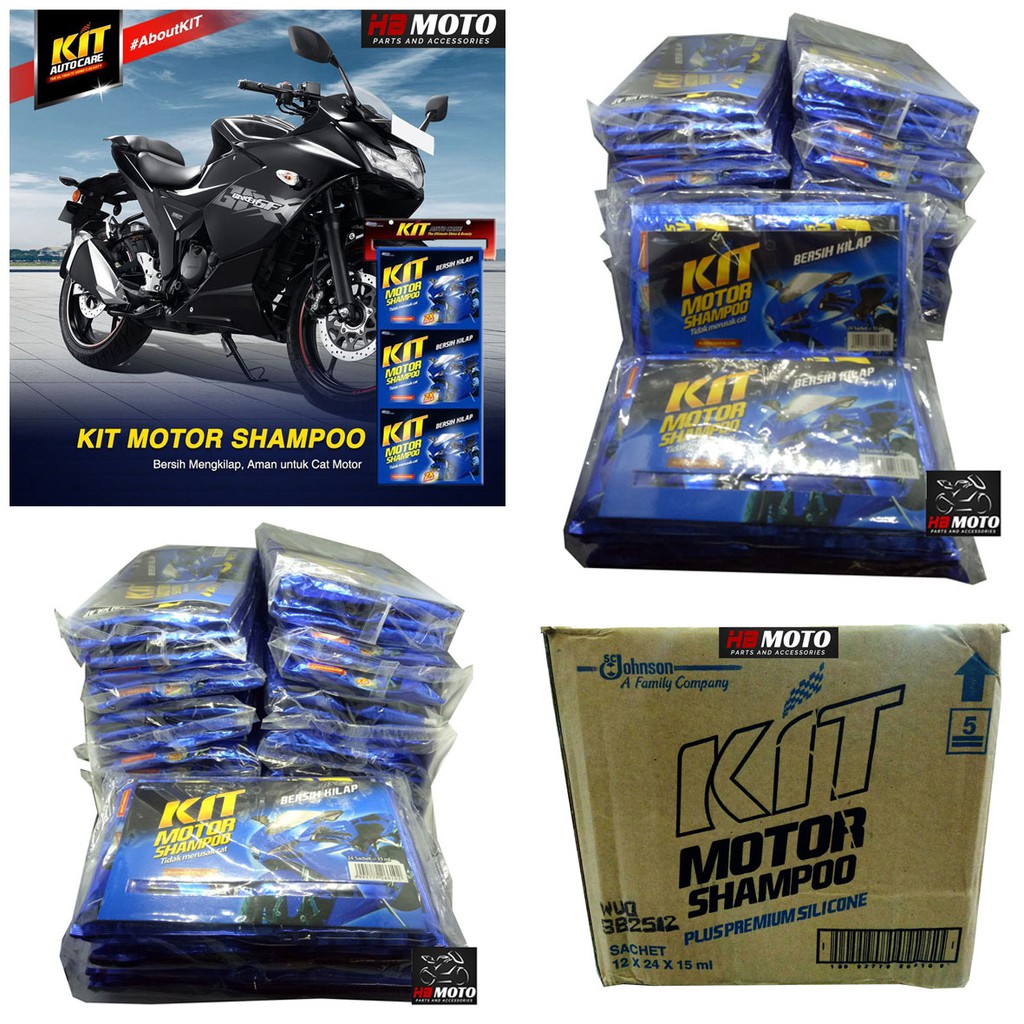 Jual 1 DUS 12 Pack isi 288 sachet Kit Motor Shampoo 15ML /KIT SHAMPOO ...