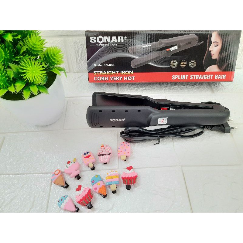 Jual catok rambut lurus sonar catokan rambut lurus sn-698 | Shopee ...