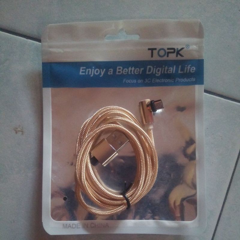 Jual Kabel ces magnetic L 90' micro USB/Tipe-C/Iphone | Shopee Indonesia