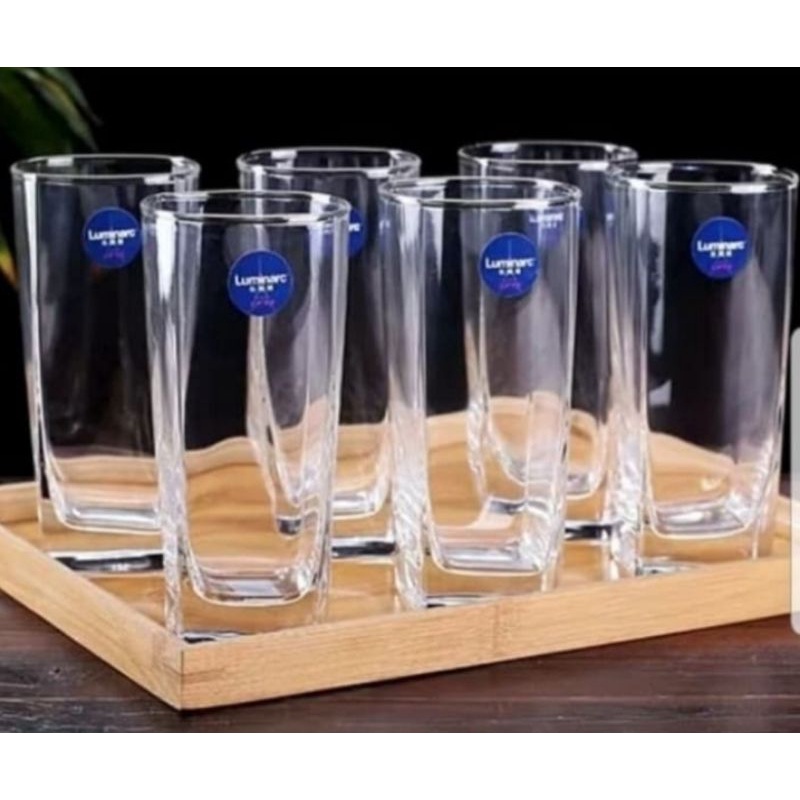 Jual 1SET 6PCS LUMINARC STERLING 330ML/GELAS MINUM/GELAS JUS/GELAS SUSU ...