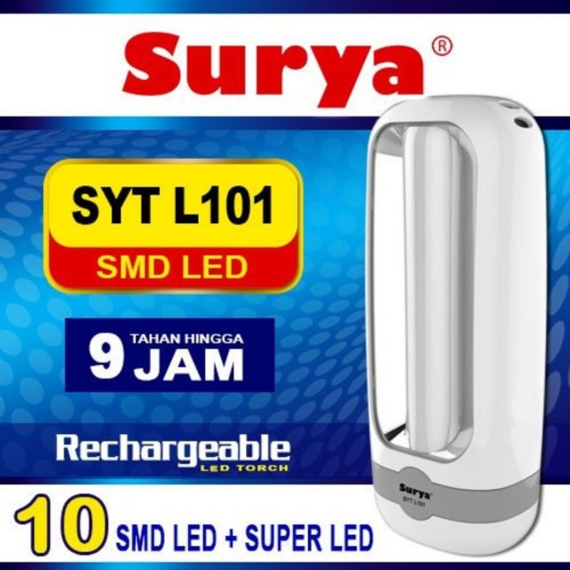 Jual Lampu Surya SYT L101 SMD LED Emergency Rechargeable Flashlight ...