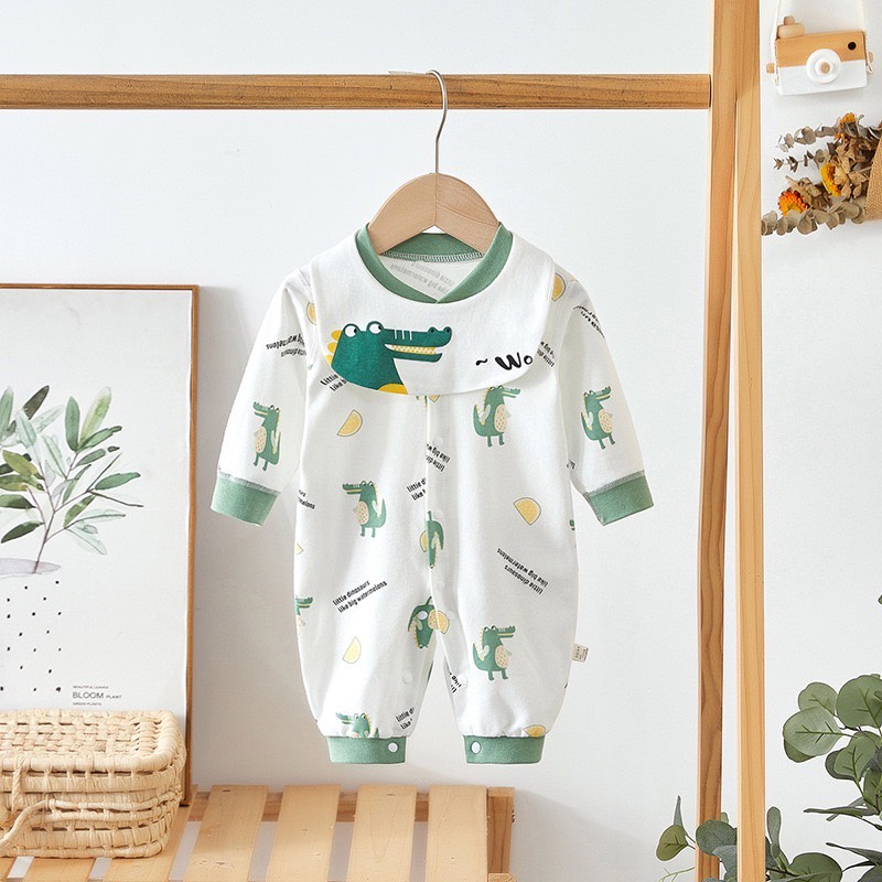 Jual LKM264 Sleepsuit Romper Bayi Laki-laki / Perempuan Lengan Panjang ...