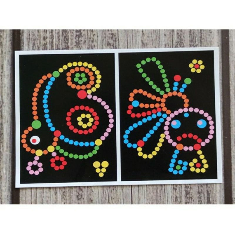 Jual Mainan edukasi tempel menempel kerajinan tangan stiker sticker ...