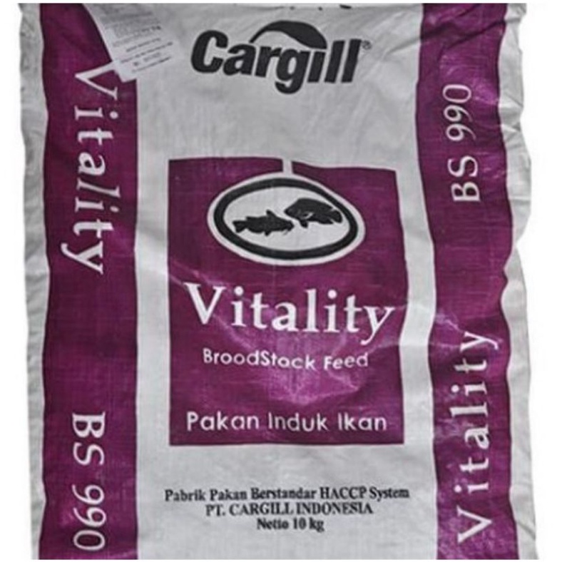 Jual Pakan ikan Vitality Cargill /pakan ikan indukan 1sak (10kg ...