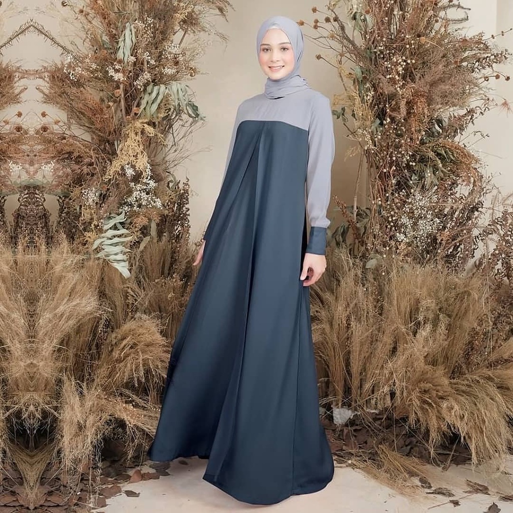 Jual (COD) Dress Busana Muslim Murah Wanita Gamis Baju Muslim Dres ...