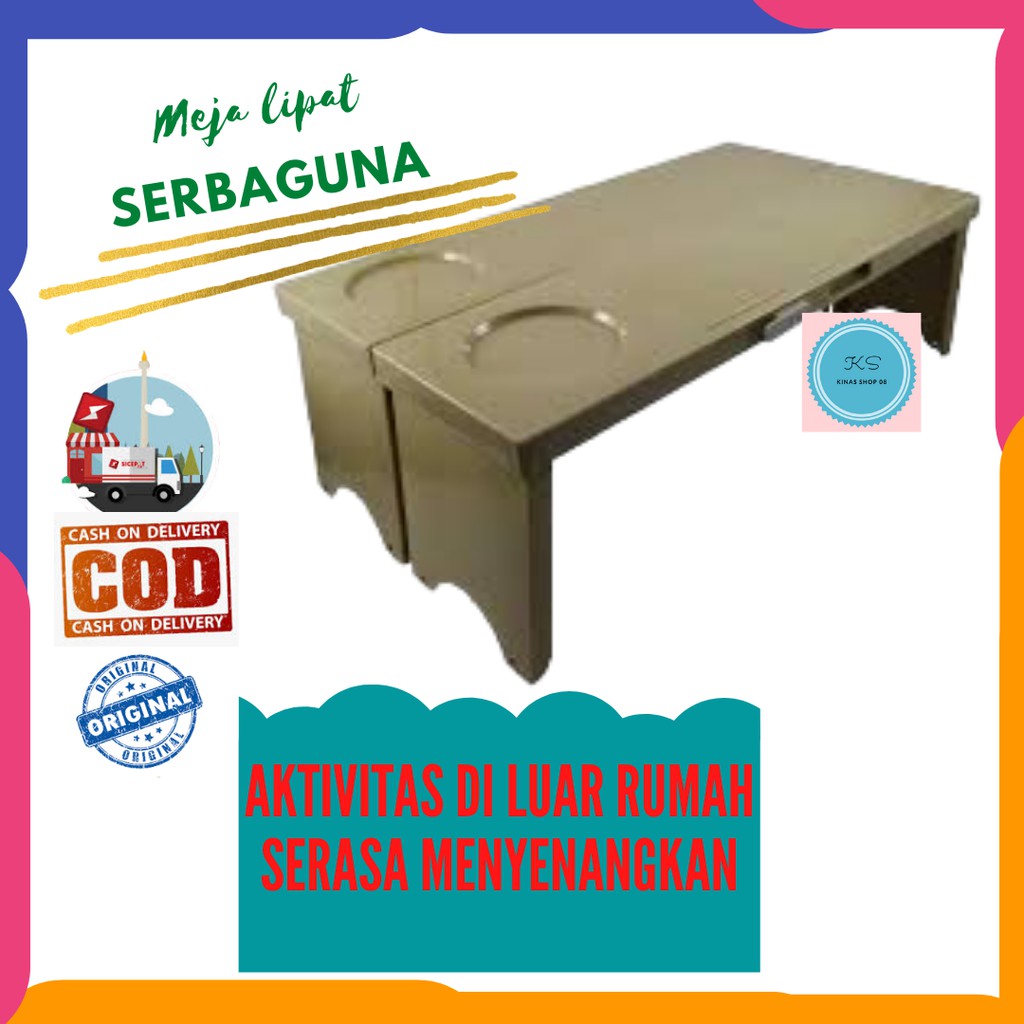 Jual Meja lipat portable/ Meja lipat serbaguna/ Meja lipat plastik ...