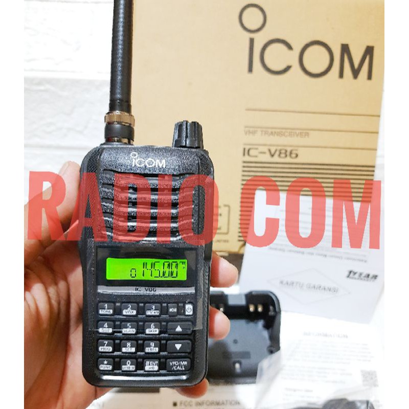 Jual HT ICOM IC V86 VHF POWER 7WATT - HT POWER 7 WATT ICOM IC V86 ORI RESMI ICOM IC-V86 VHF ...