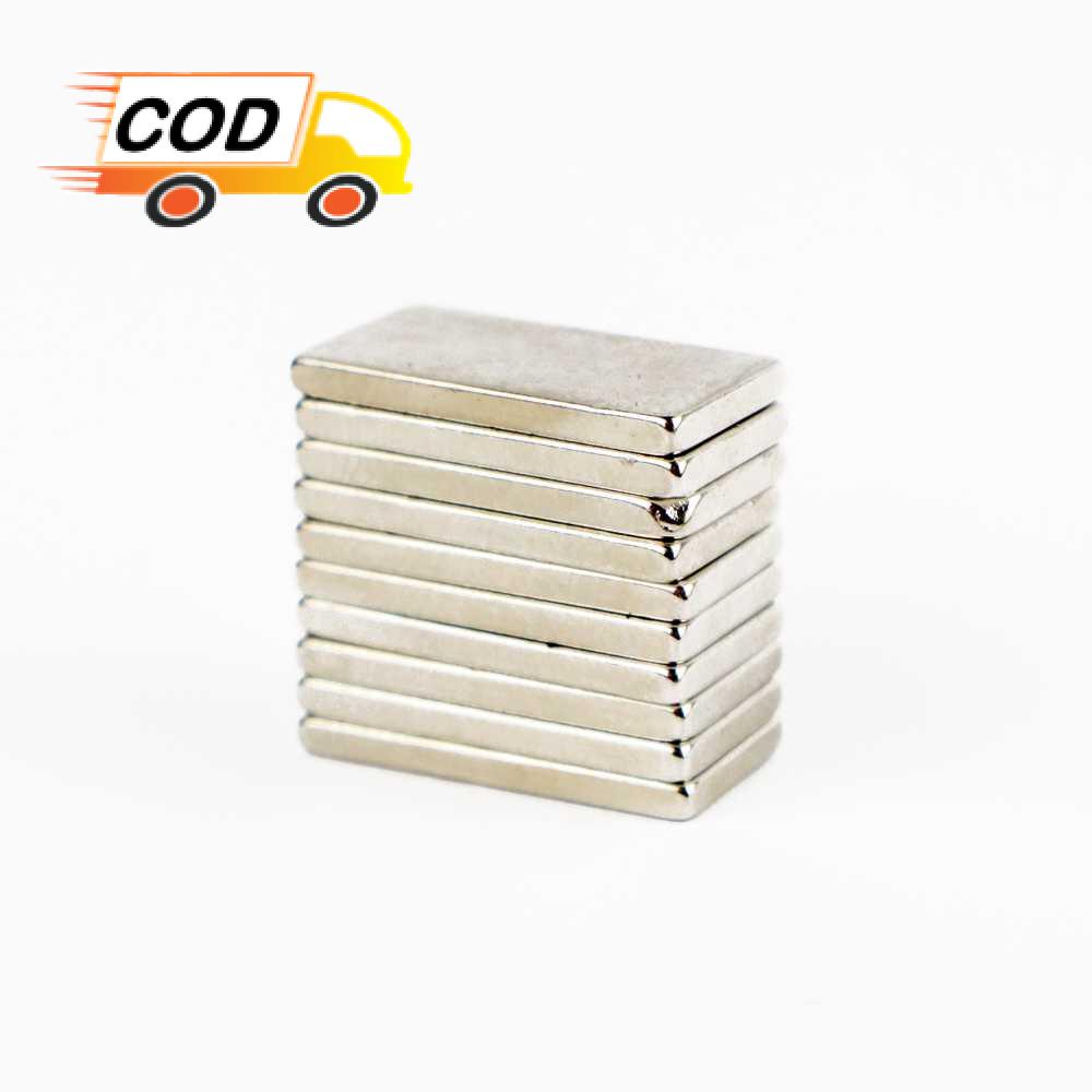 Jual Magnet Super Strong Neodymium NdFeB N35 10PCS 20x10x2 mm Powerful ...