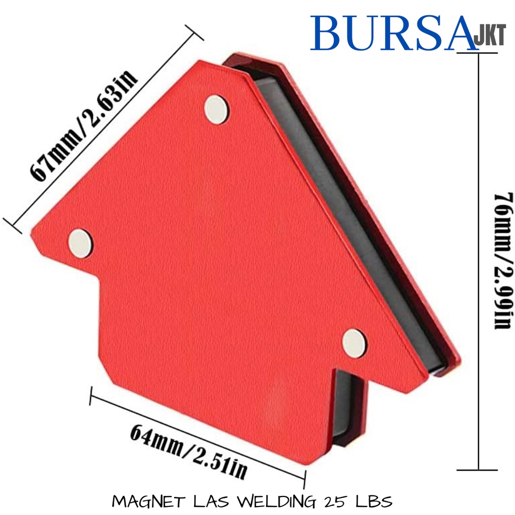 Jual MAGNET LAS WELDING SUKU SEGITIGA 25 LBS 12KG ALAT BANTU PENGELASAN ...