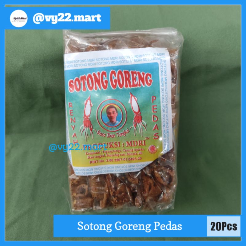 Jual Sotong Goreng Cemilan Pedas Gurih Nagih 1Pak isi 20Pcs | Shopee ...