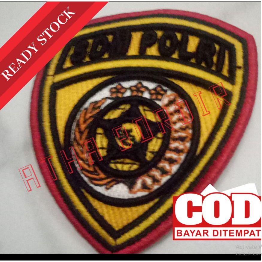 Jual BORDIR LOGO SDM POLRI TIMBUL 3D / READY STOCK / BISA REQUEST ...