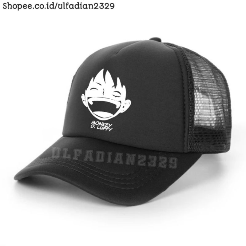 Jual Topi Monkey D. Luffy Trucker/Jaring - Topi One Piece Monkey D ...