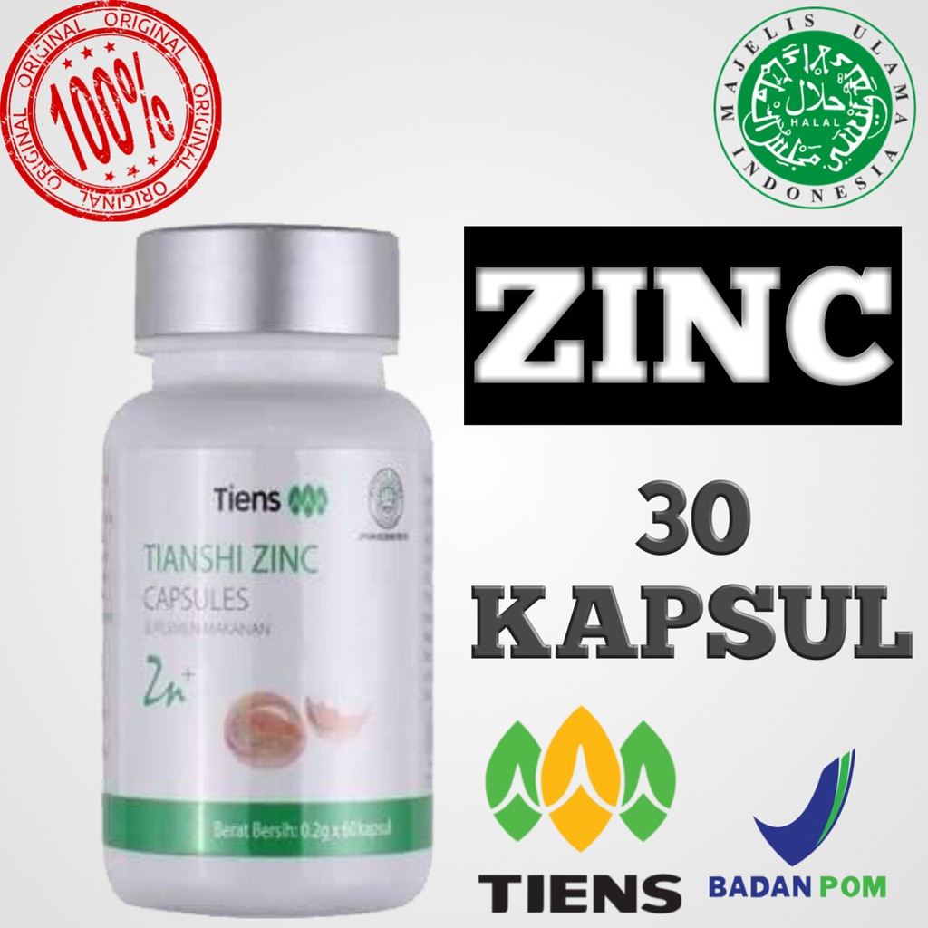Jual Tianshi Zinc, Penggemuk Badan Herbal, - 30 Kapsul original ...