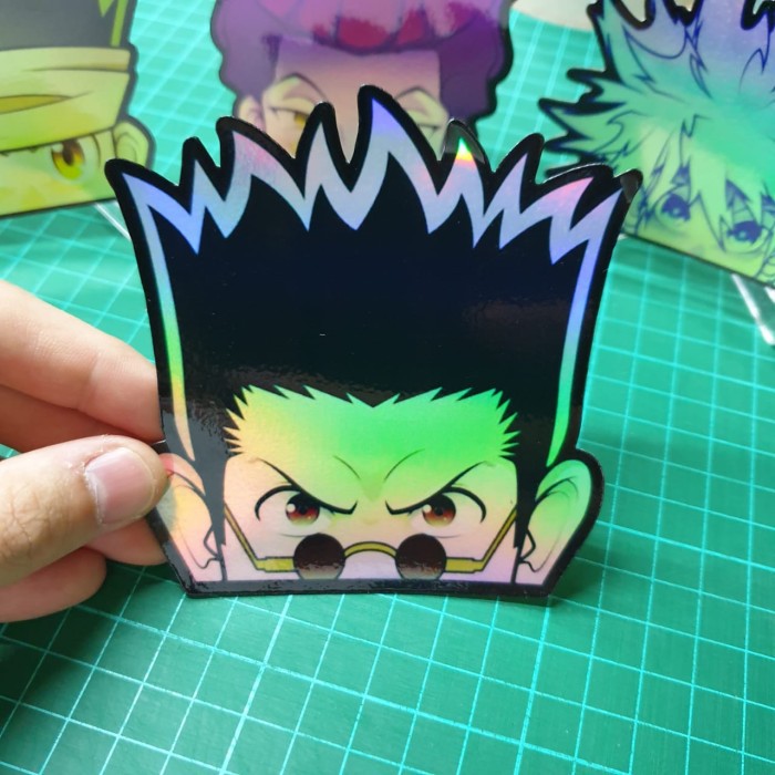 Jual Sticker Hologram Anime - Besar - PSH374 - Hunter x Hunter - Leorio ...