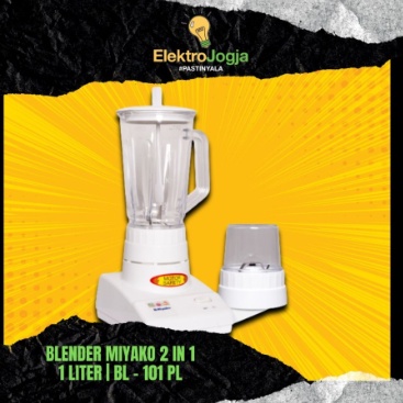 Jual Miyako Blender Plastik BL 101PL / BL 101 PL - [1in1] / 1 Liter ...