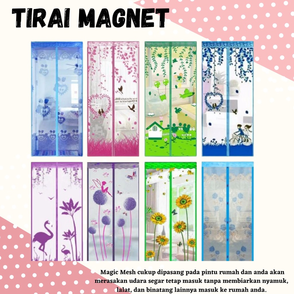 Jual Tirai Magnet ORI ( 1 KG muat 5 Pcs ) Anti Nyamuk Serangga Baichuan ...