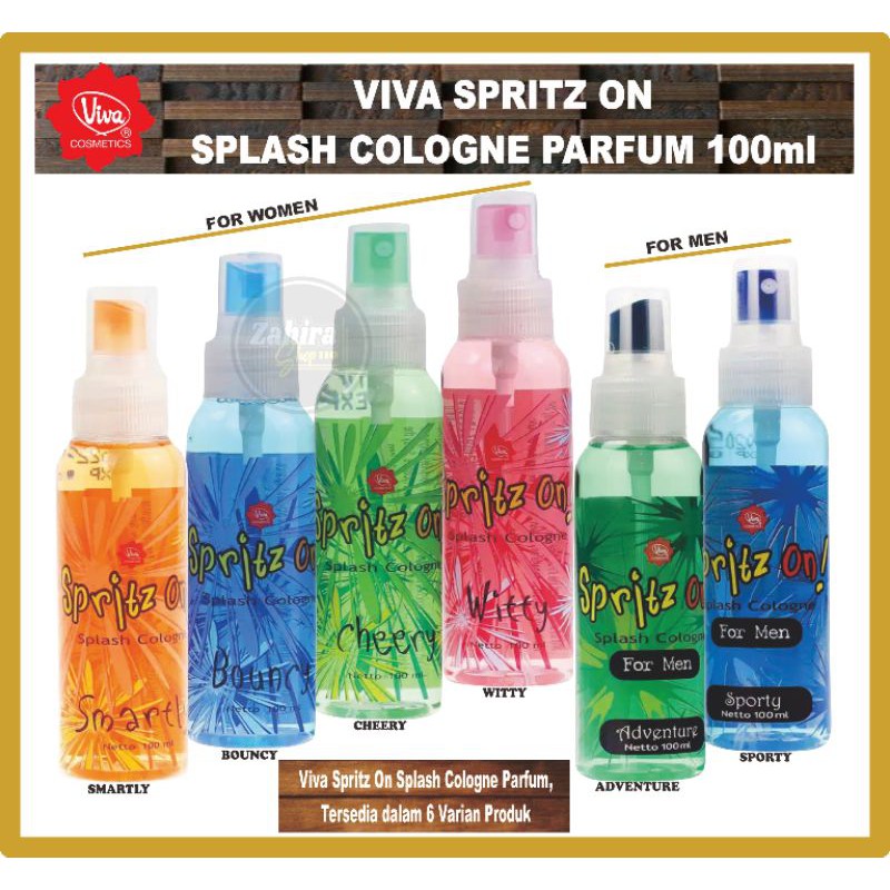 Jual Viva Spritz On Splash Cologne Parfum 100ml (BPOM) | Shopee Indonesia
