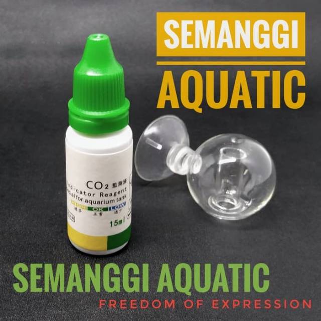 Jual Paket Co2 Indicator / Glass Co2 Indikator & Co2 Indikator Liquid ...