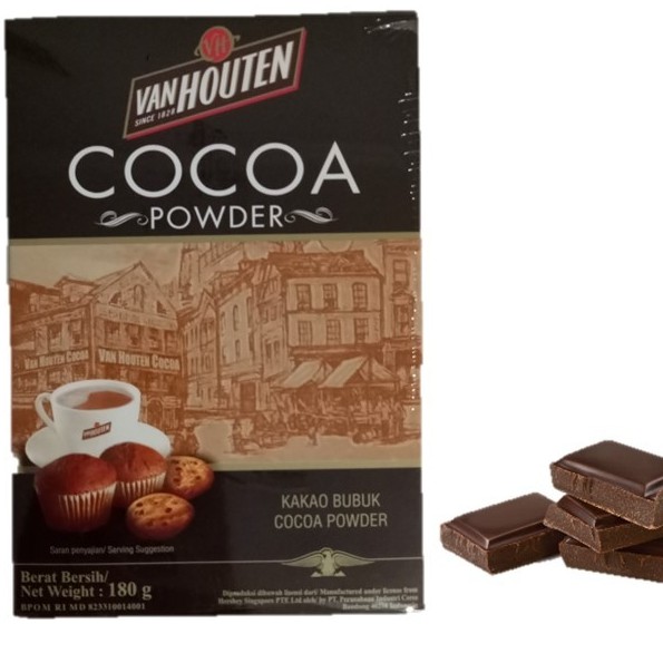 Jual Cocoa Powder Van Houten 180 ml | Shopee Indonesia