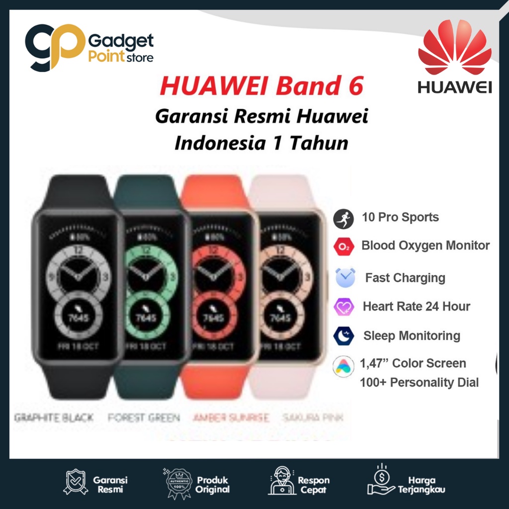 Jual Huawei Band 6 Smart Band Smart Watch Garansi Resmi Huawei ...