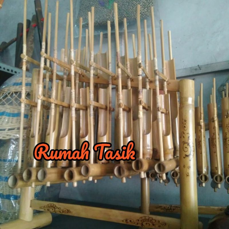 Jual Angklung Anak TK SD SMP 8 Nada 1 Oktaf Bambu Asli | Shopee Indonesia