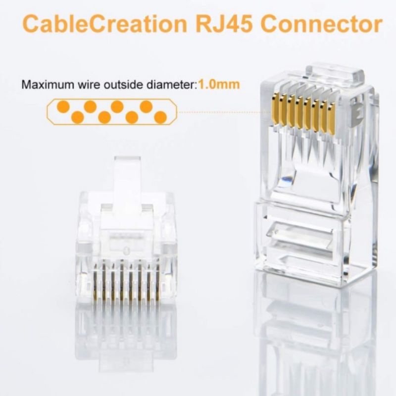 Jual CONNECTOR RJ45 / SAMBUNGAN LAN / CONNECTOR RJ45 CAT5e | Shopee ...