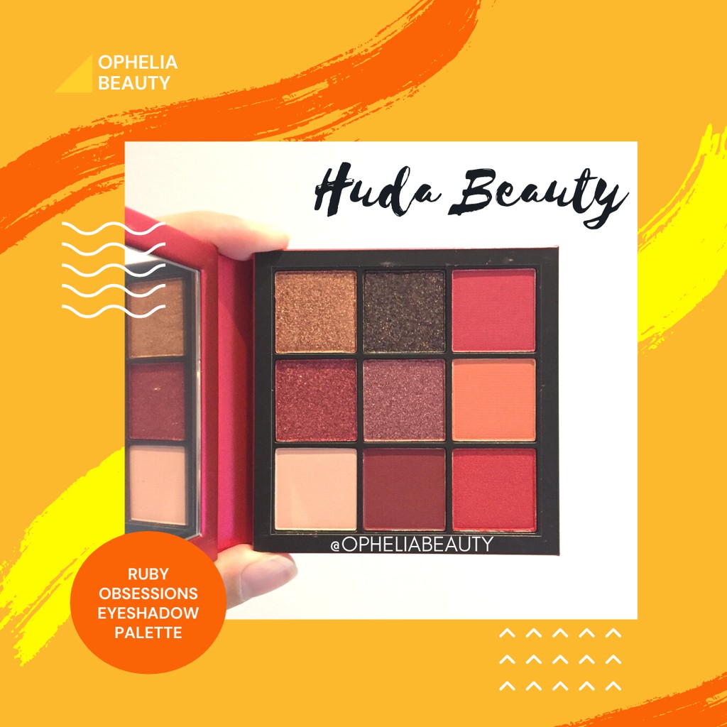 Jual HUDA BEAUTY RUBY OBSESSIONS EYESHADOW PALETTE (9 x 1.1g) | Shopee ...