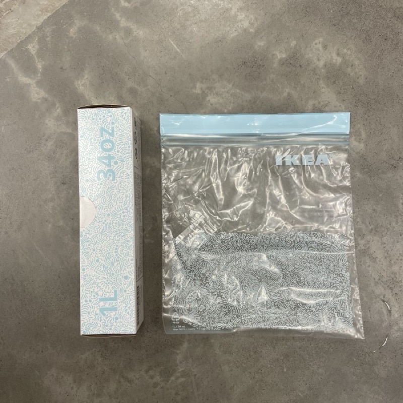 Jual blu zipper plastik klip pouch isi 5 pcs ukuran 1 liter ziplock ...
