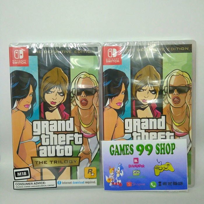 Jual Nintendo Switch GTA Grand Theft Auto trilogy the definitive ...