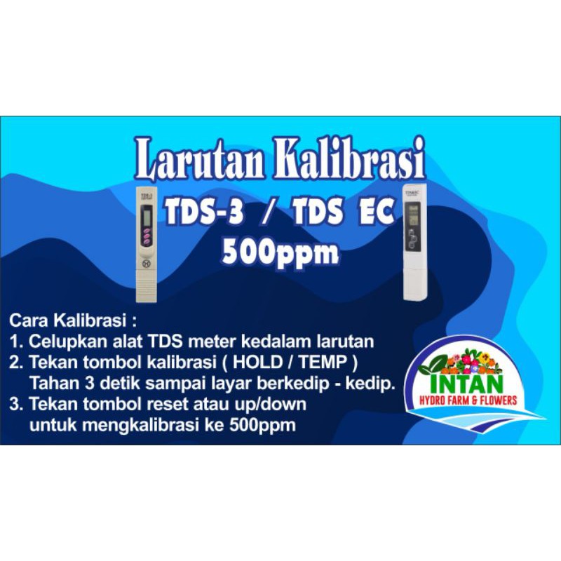 Jual Larutan Kalibrasi 500 ppm TDS 3/EC Meter - 100 ml | Shopee Indonesia