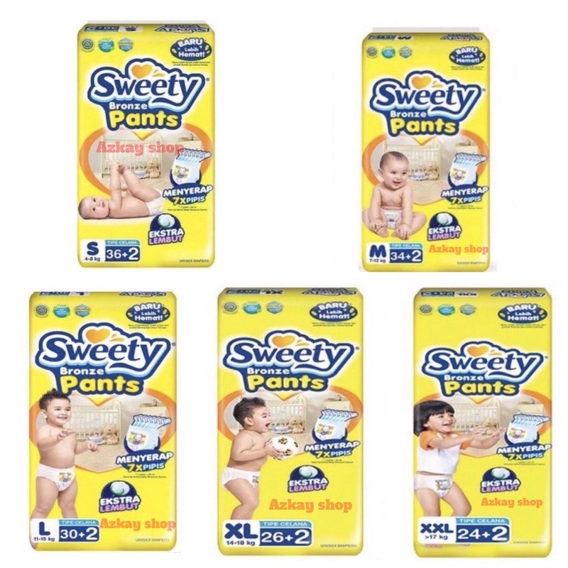 Jual Popok Pempers Anak Merek Sweety Bronze Pants pempers Harga Murah S ...