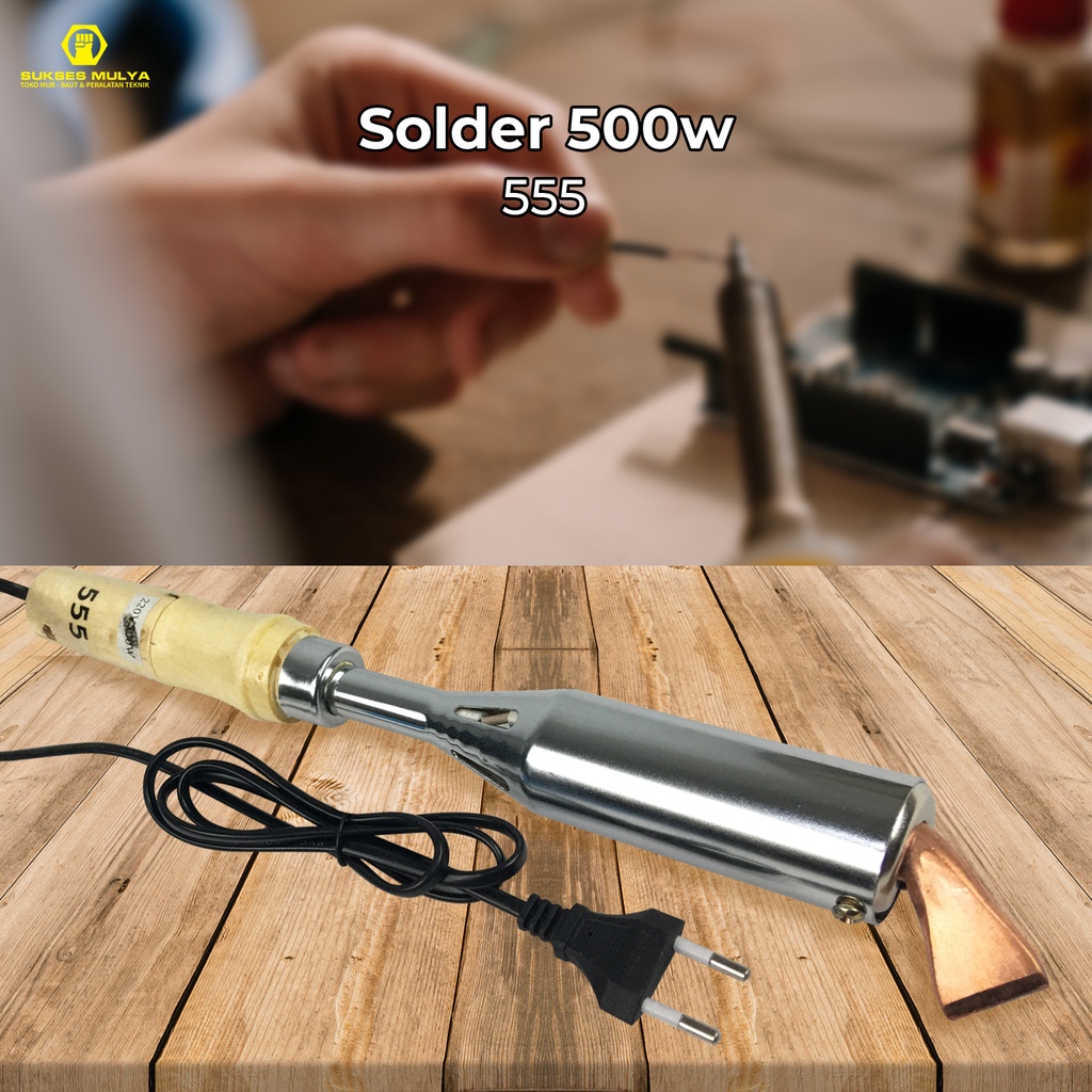 Jual Solder Listrik 500W Gagang Kayu 555 500 Watt Electric Soldering ...