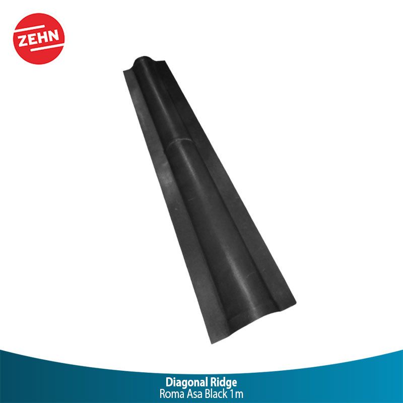 Jual Zehn Roma Diagonal Ridge Upvc Asa Black 1M | Shopee Indonesia