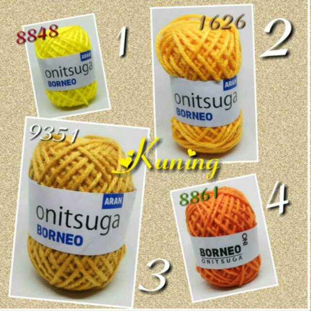 Jual Benang Rajut Borneo Onitsuga / Acrylic / New siyet | Shopee Indonesia
